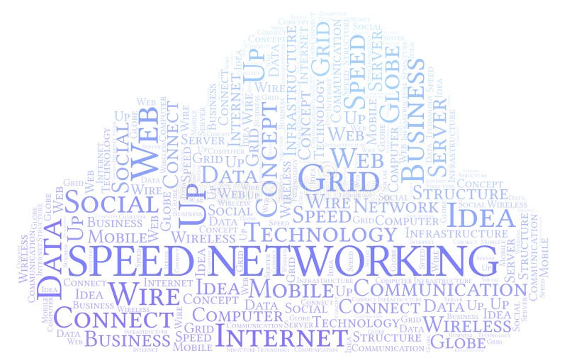 Speed Networking Word Cloud. Stock Illustration - Illustration of word ...