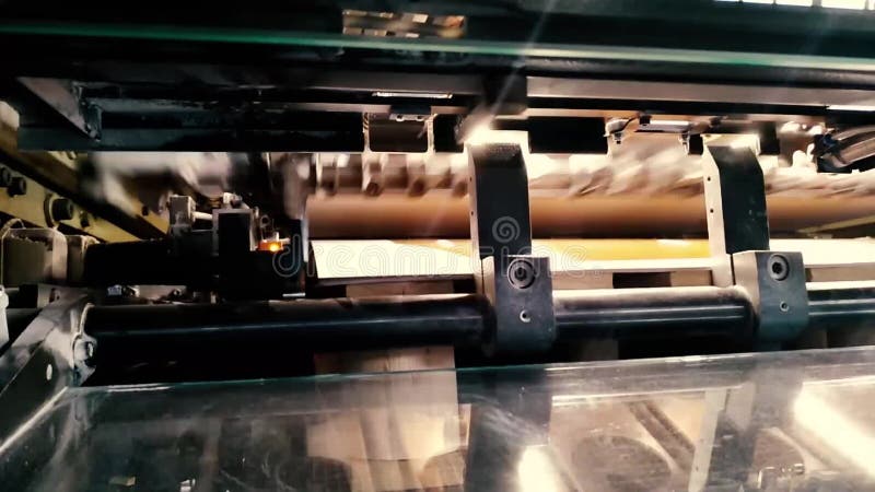 Offset Printing Machine stock video. Video of white - 240192809