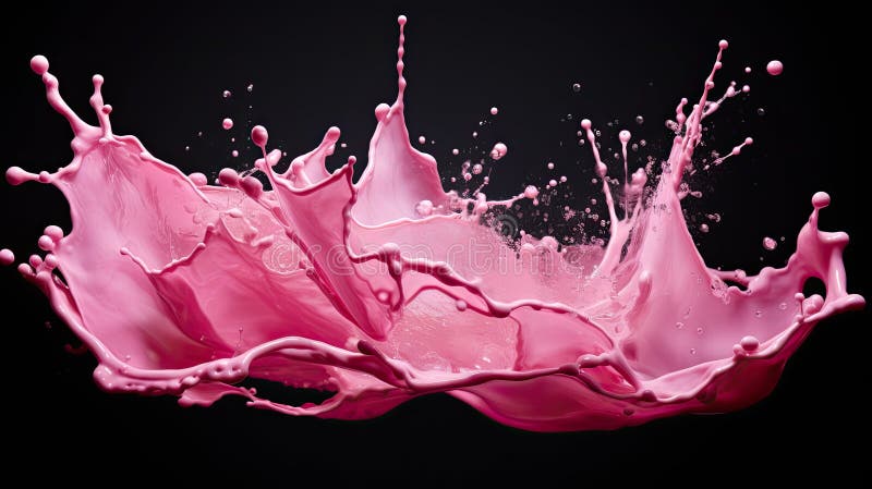 Speed pink liquid splash stock illustration. Illustration of generated ...
