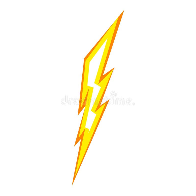 Speed Power Bolt Icon Cartoon Vector. Charge Shock Stock Vector ...