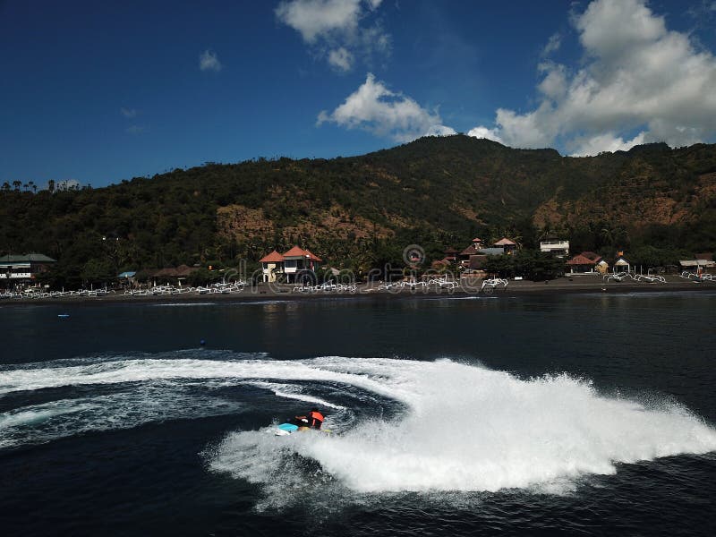 Sea and Speed on the Bali Sea Stock Image - Image of island, scenic ...
