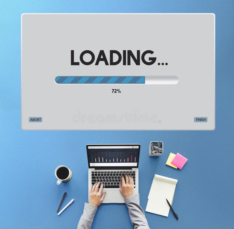Speed Progress Bar Icon Technology Concept Stock Image - Image of ...