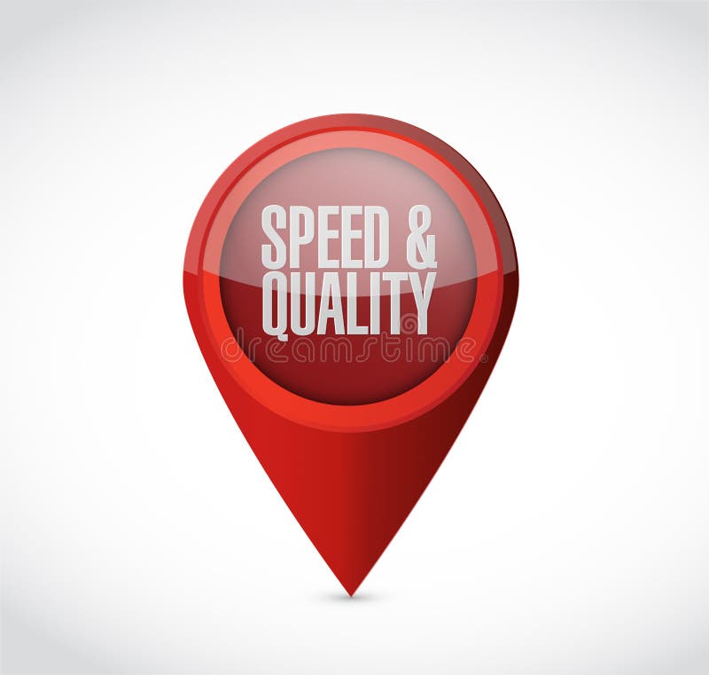 No Speed and Quality Sign Illustration Stock Illustration ...