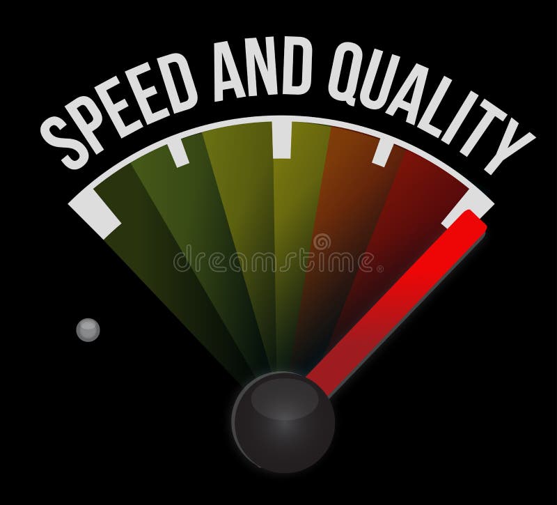 Quality, Speed & Price Anomaly Stock Illustration - Illustration of ...