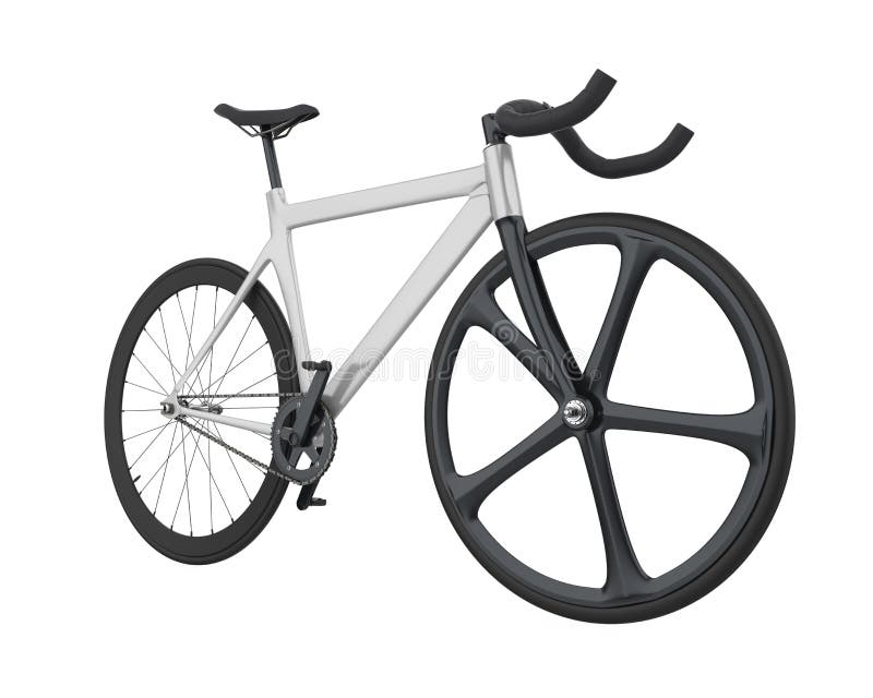 Speed Racing Bicycle Isolated on White Background Stock Illustration ...