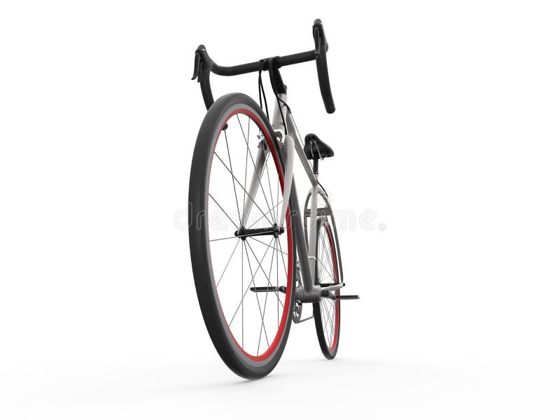 Speed Racing Bicycle Isolated on White Background Stock Image - Image ...