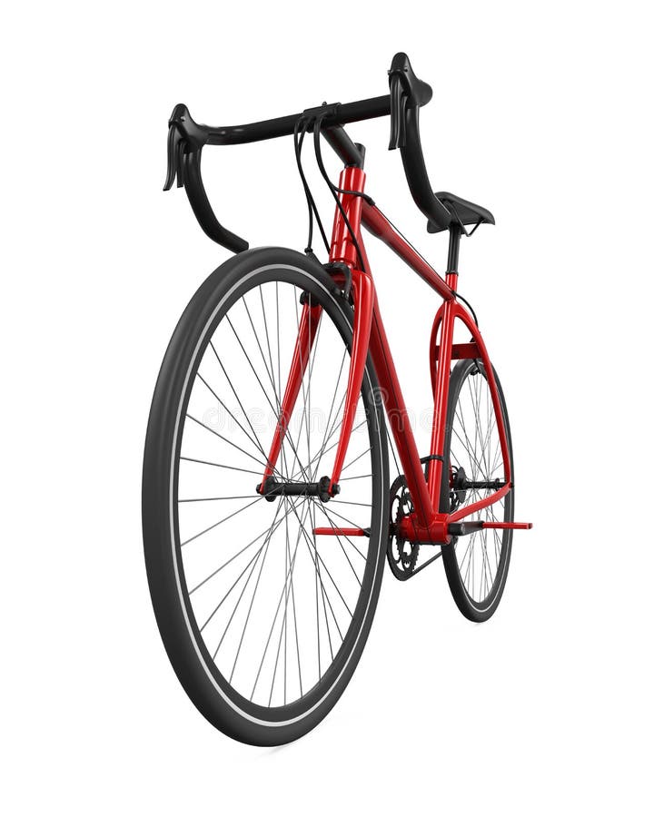 Speed Racing Bicycle Isolated on White Background Stock Illustration ...