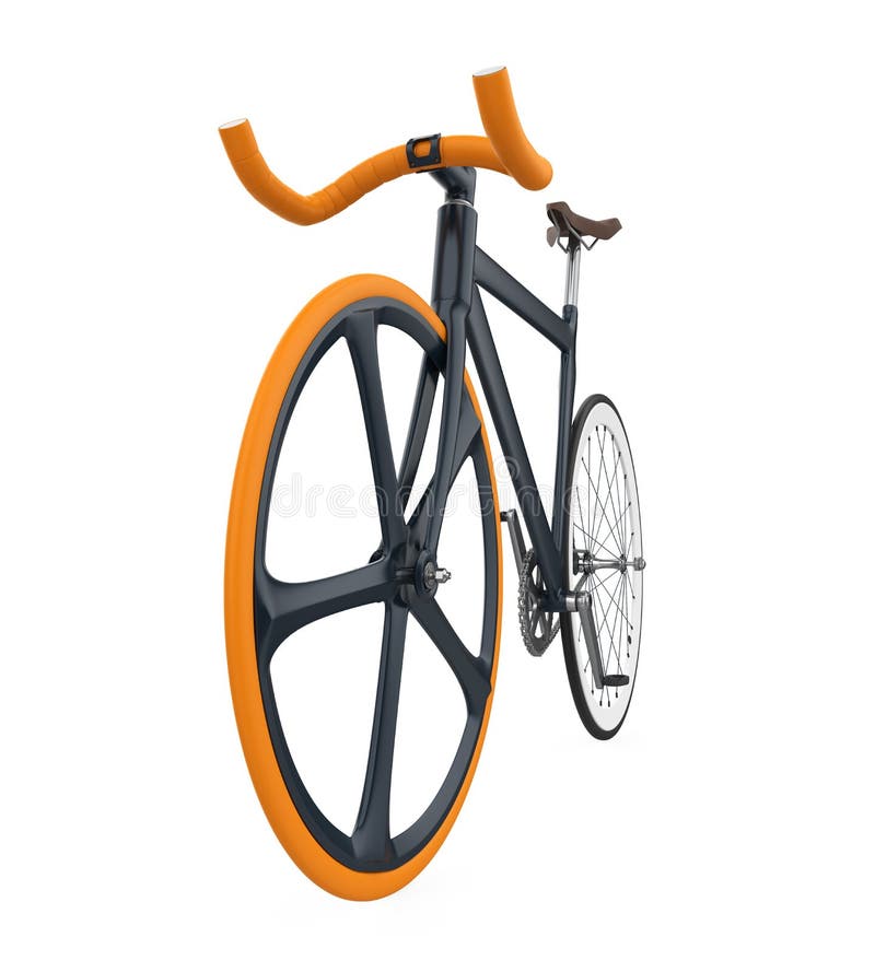 Speed Racing Bicycle Isolated on White Background Stock Illustration ...