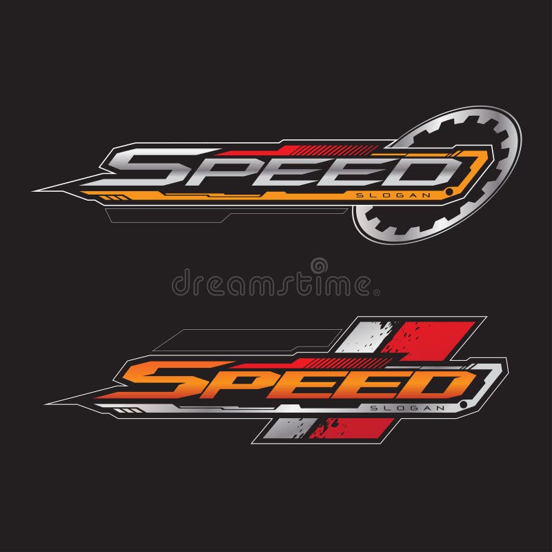 Speed Racing Logo Template Design. Vector Illustration Stock Vector ...
