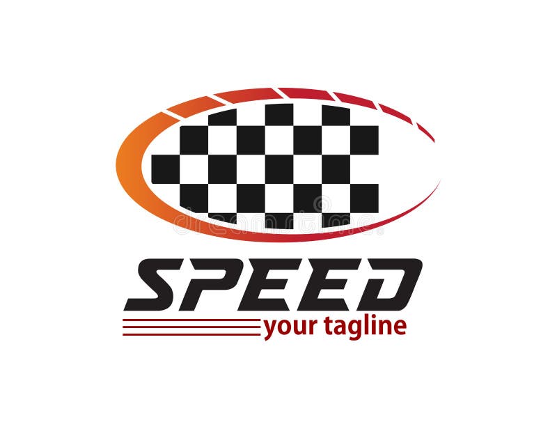 Speed Racing Themed Illustration Vector Design Stock Illustration ...