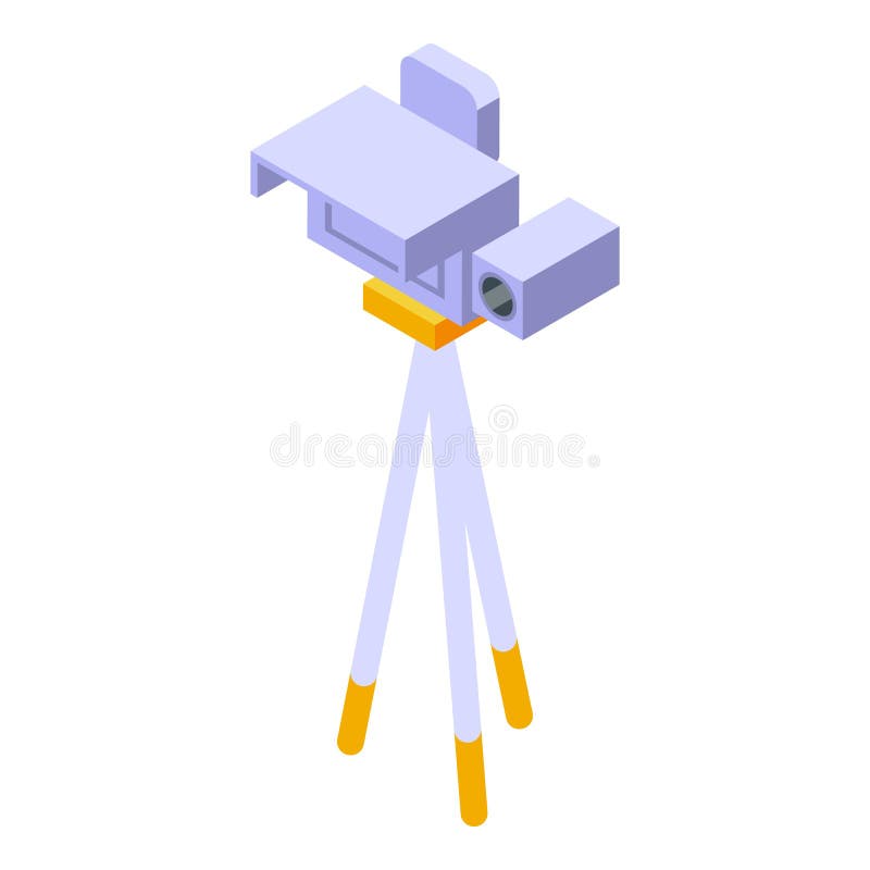 Speed Radar Tripod Icon Isometric Vector. Camera Car Stock Vector ...