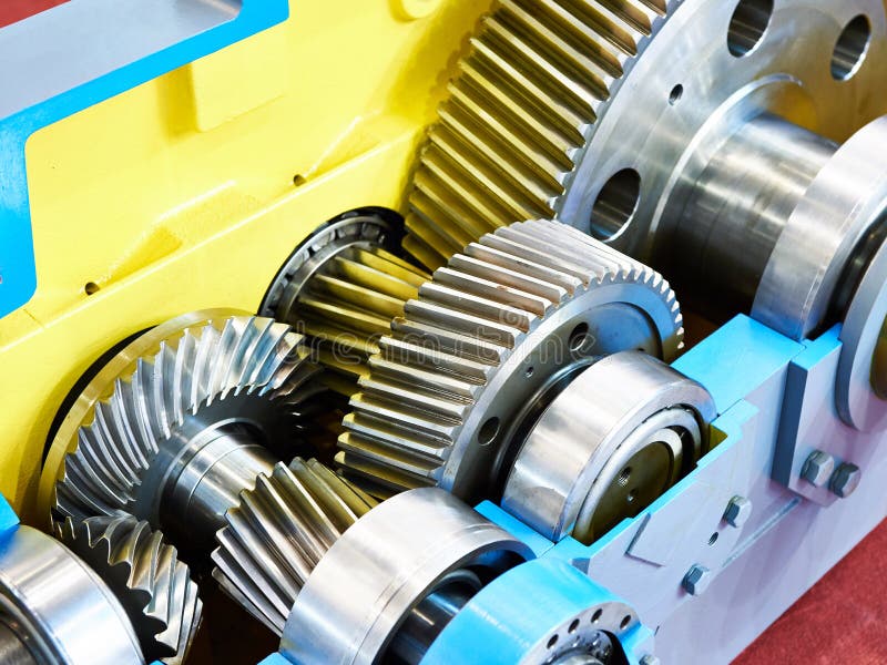 Gear Speed Reducer Cross Section Stock Image - Image of system, machine ...