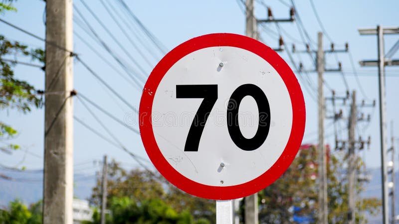 Speed Reduction Sign on Outback Highway Stock Image - Image of signage ...