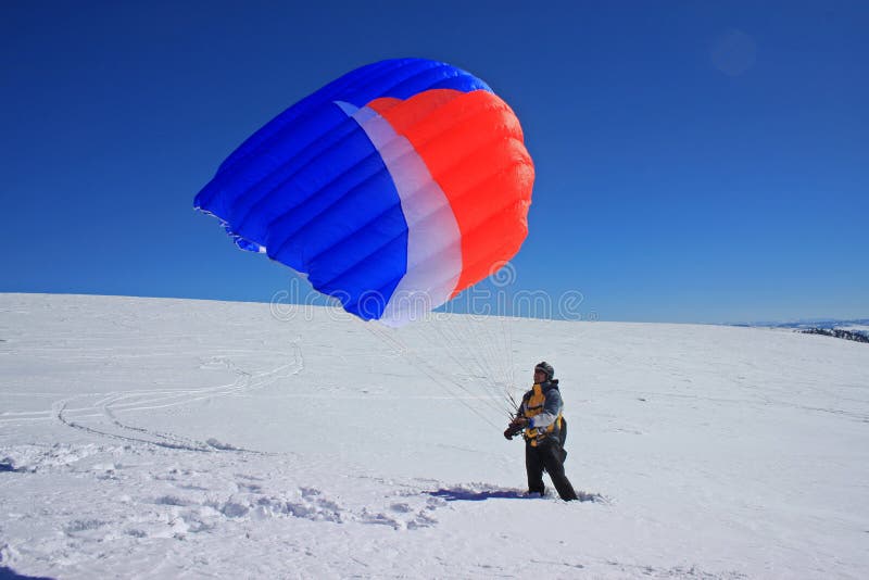Speed Rider stock photo. Image of flying, wing, paraglider - 25992600