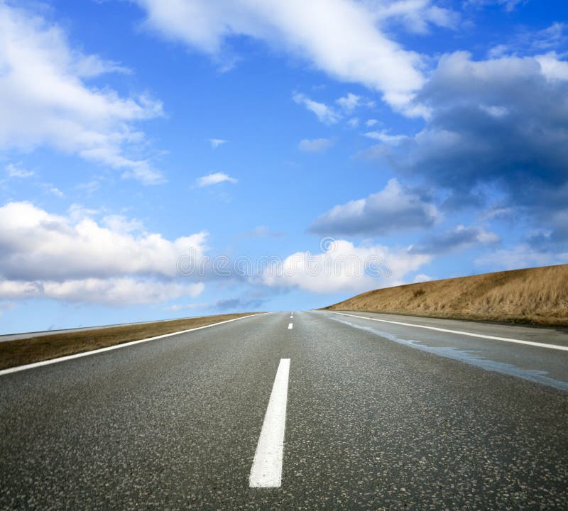Speed road stock photo. Image of meadow, open, sunny - 13361086
