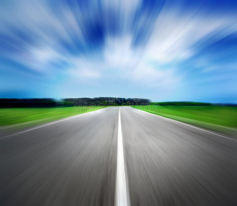 Motion blur on road stock photo. Image of field, green - 31730560