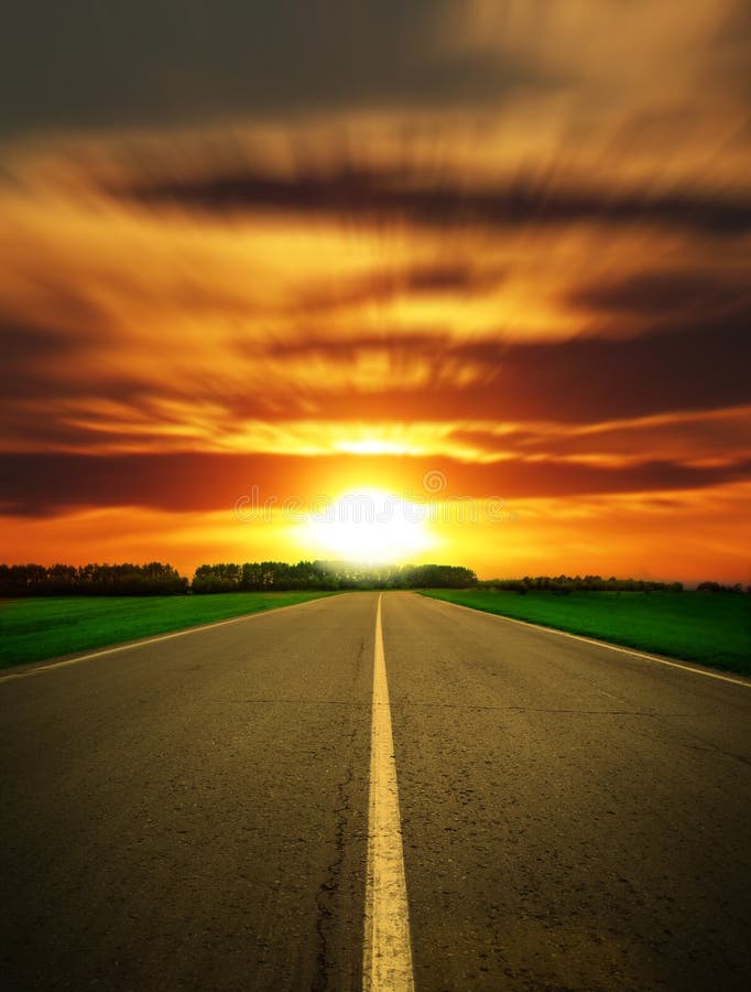 Road to sun stock photo. Image of rural, woodlands, highlands - 21995758