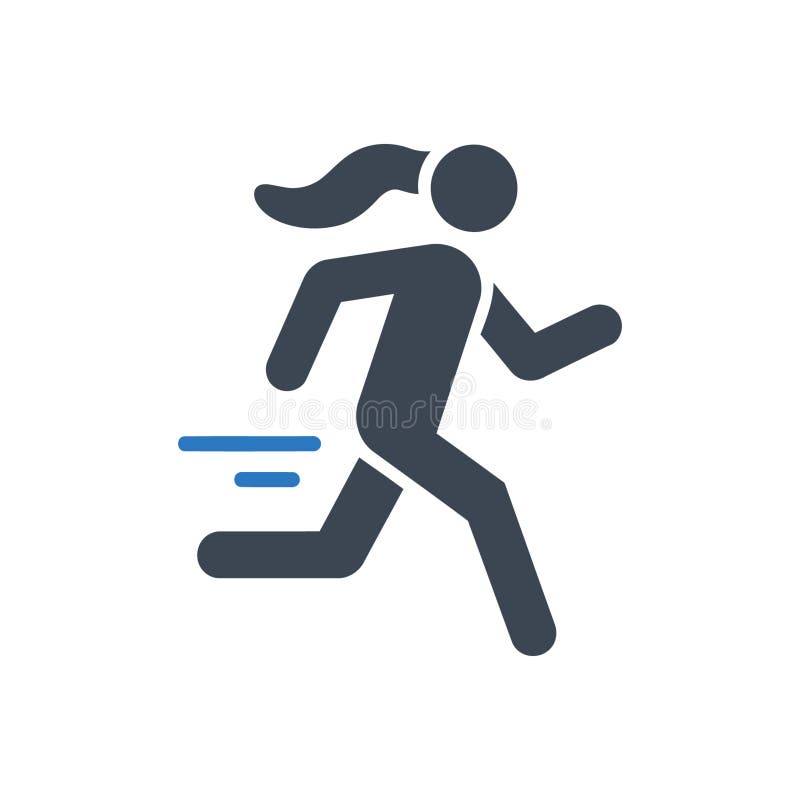 Speed Runner Icon stock vector. Illustration of speed - 348842632
