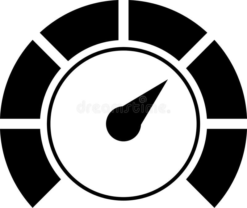 Speed Signs. Speedometer Black Icons Set Stock Vector - Illustration of ...