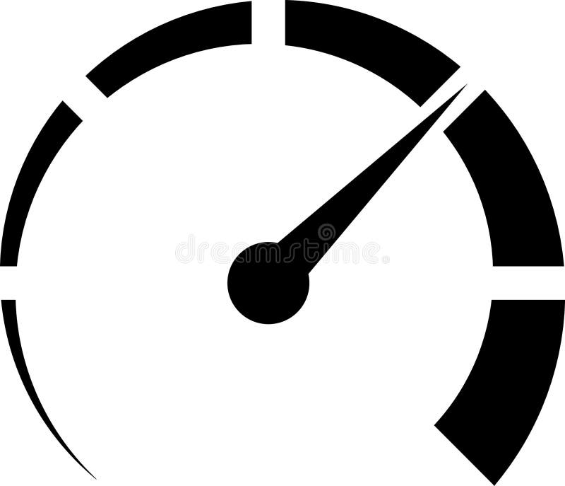 Speed Signs. Speedometer Black Icons Set Stock Vector - Illustration of ...