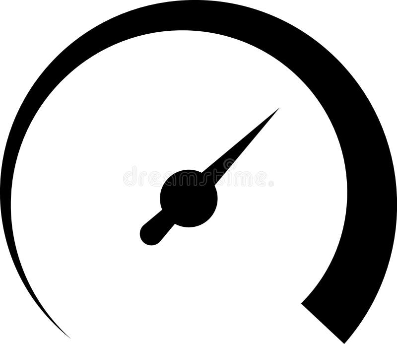 Speed Signs. Speedometer Black Icons Set Stock Vector - Illustration of ...