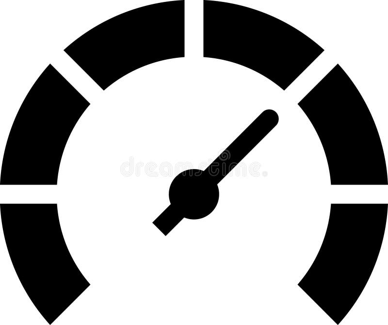 Speed Signs. Speedometer Black Icons Set Stock Vector - Illustration of ...