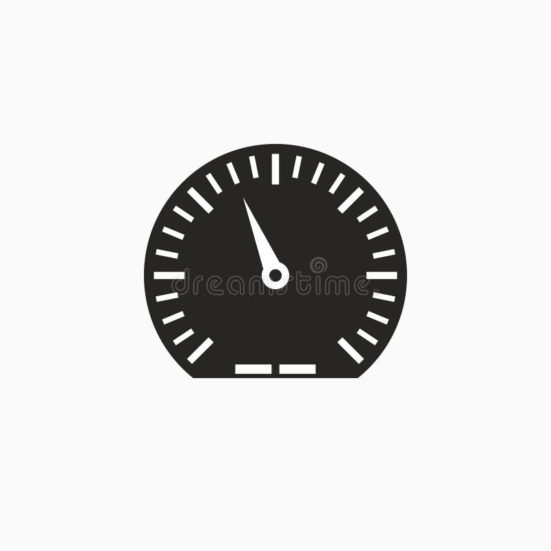 Speed, Speedometer Icon. Vector Illustration, Flat Design Stock ...