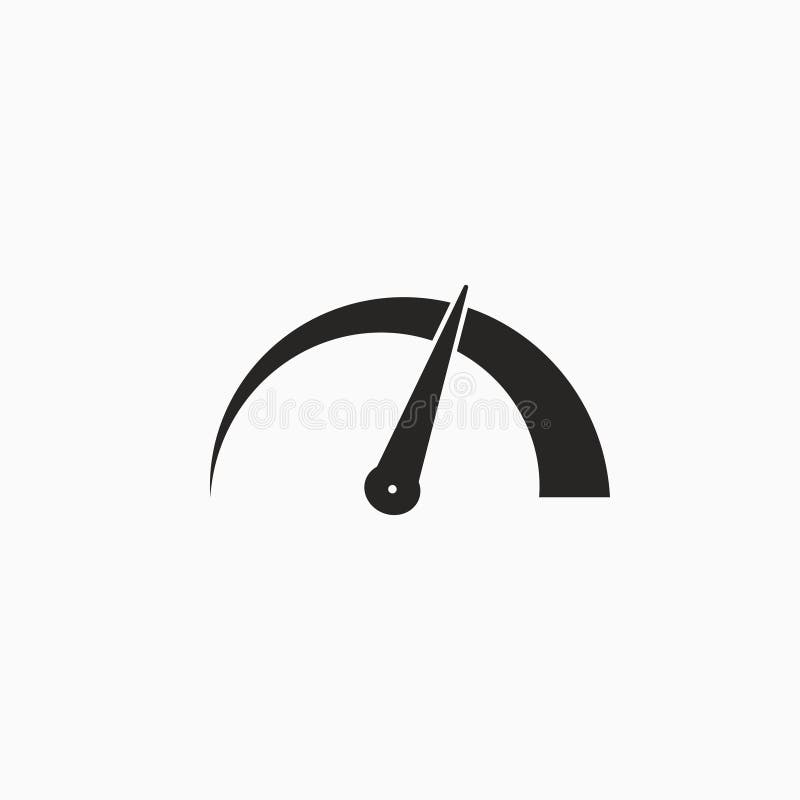 Speed, Speedometer Icon. Vector Illustration, Flat Design Stock ...