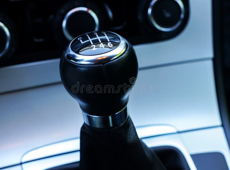 Six Speed Gear Shifter in Car Stock Image - Image of gate, macro: 2222275