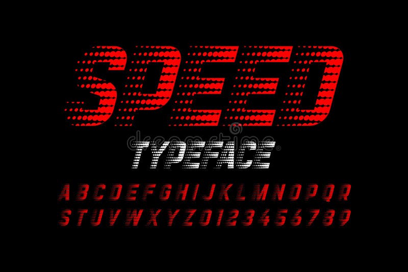 Speed style font stock vector. Illustration of moving - 113746090