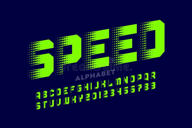 Speed style font stock vector. Illustration of fast - 218769209