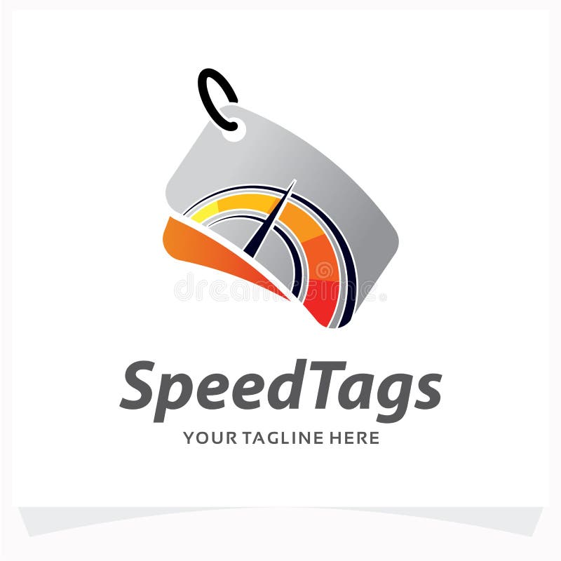 Speed Tags Logo Design Template Stock Vector - Illustration of cart ...