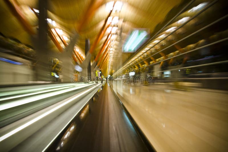 Speed in the terminal stock photo. Image of corridor, exposure - 4028128