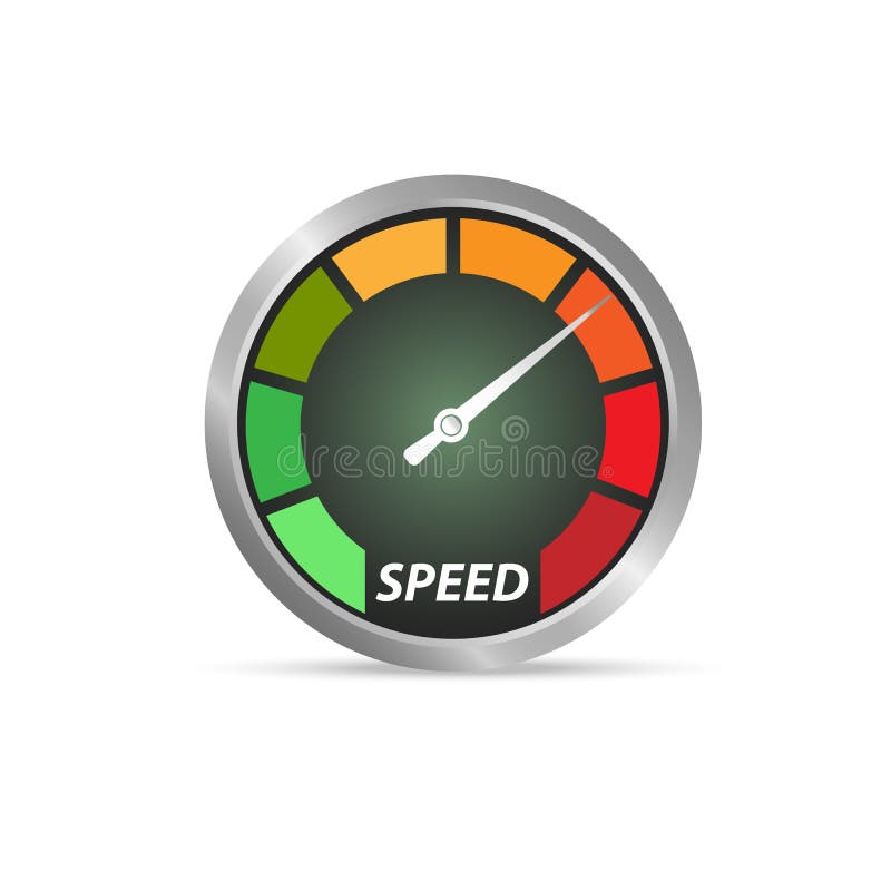 Speed Test Arrow Vector Icon Stock Vector - Illustration of dial ...