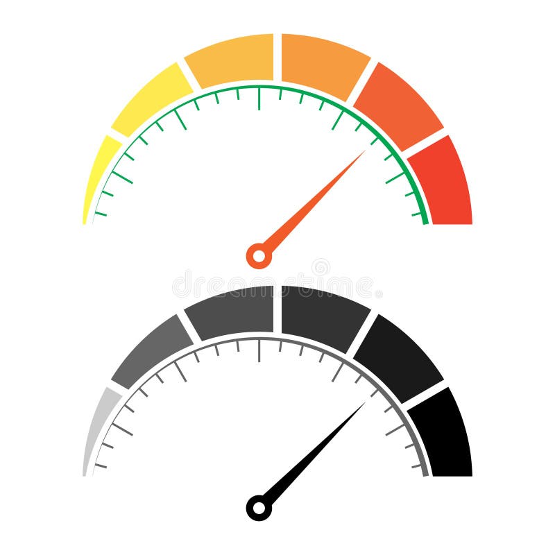 Speed Test Internet Measure. Quick Level Tachometer Accelerate. Stock ...