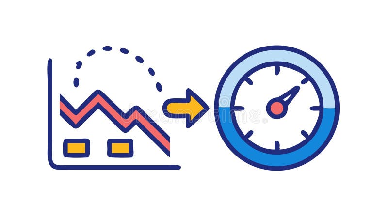 Speed Test and Optimization Icon with Clock, Vector Design Generative ...