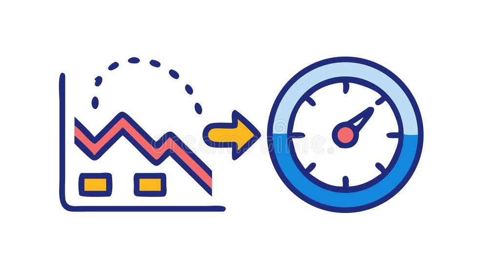 Speed Test and Optimization Icon with Clock, Vector Design Generative ...