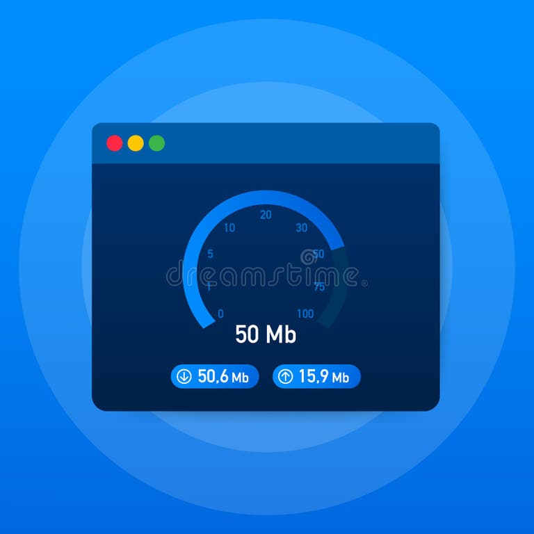 Speed Test. Speedometer Internet Speed 100 Mb. Website Speed Loading ...