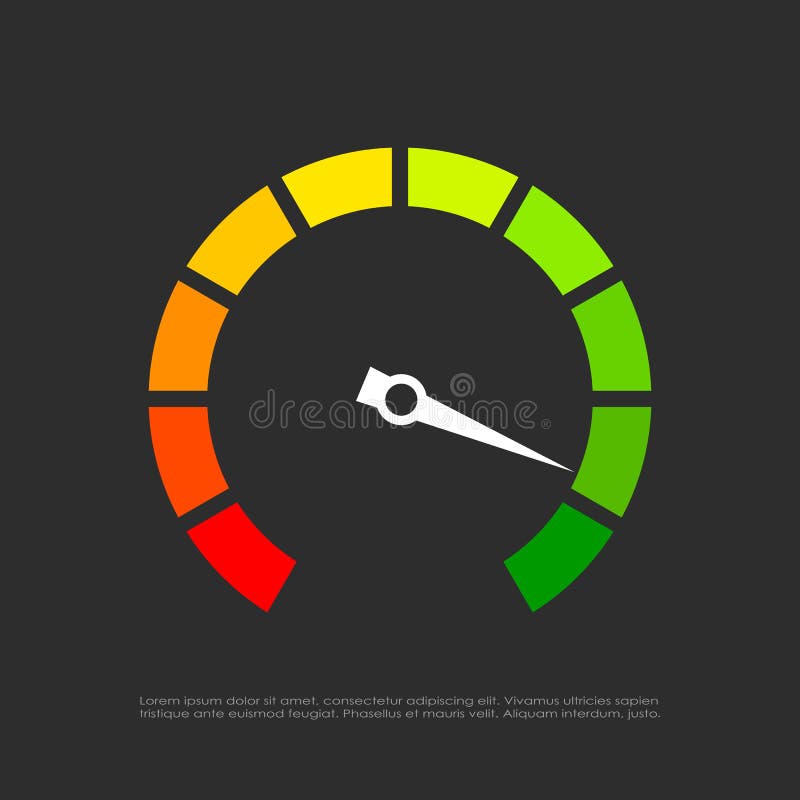 Speed test vector icon stock vector. Illustration of indicator - 86546417
