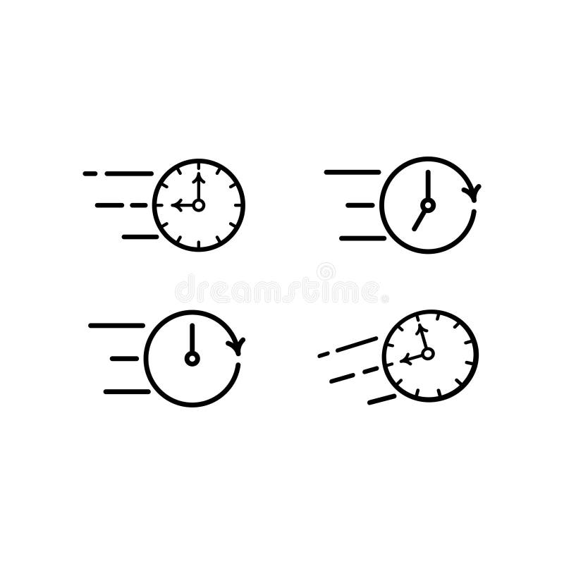 Speed time icon stock vector. Illustration of freight - 378166673