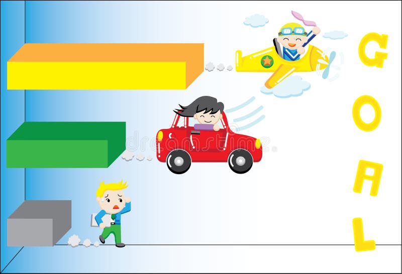 Speed to goal stock vector. Illustration of race, performance - 44638987