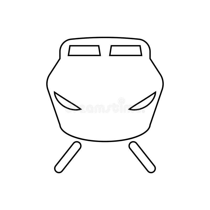 Train Front View Silhouette Stock Illustrations – 876 Train Front View ...