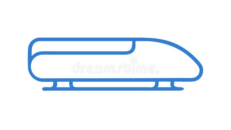 Speed Train High Speed Rail Transport Icon , Vector Design Generative ...