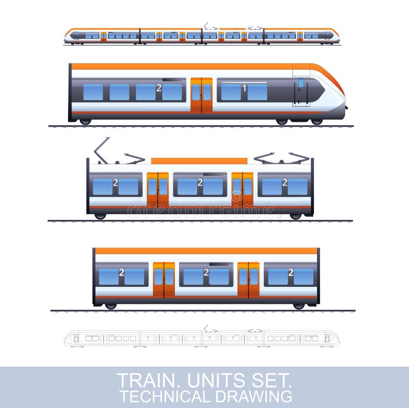 Speed Train Illustration stock vector. Illustration of electricity ...
