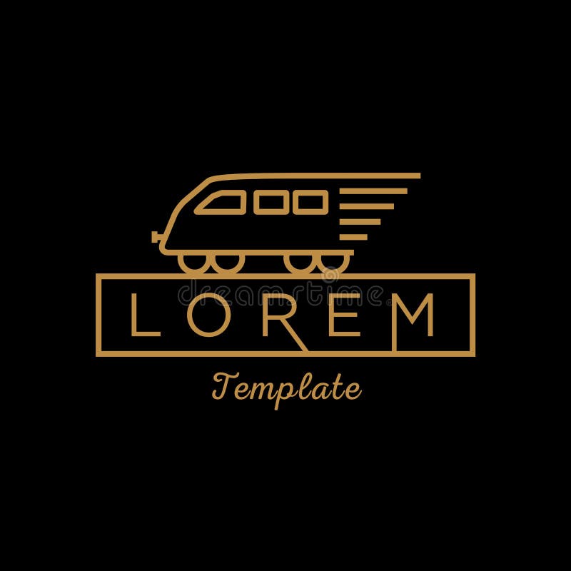 Speed Train Minimal Sign Vector Design Stock Vector - Illustration of ...