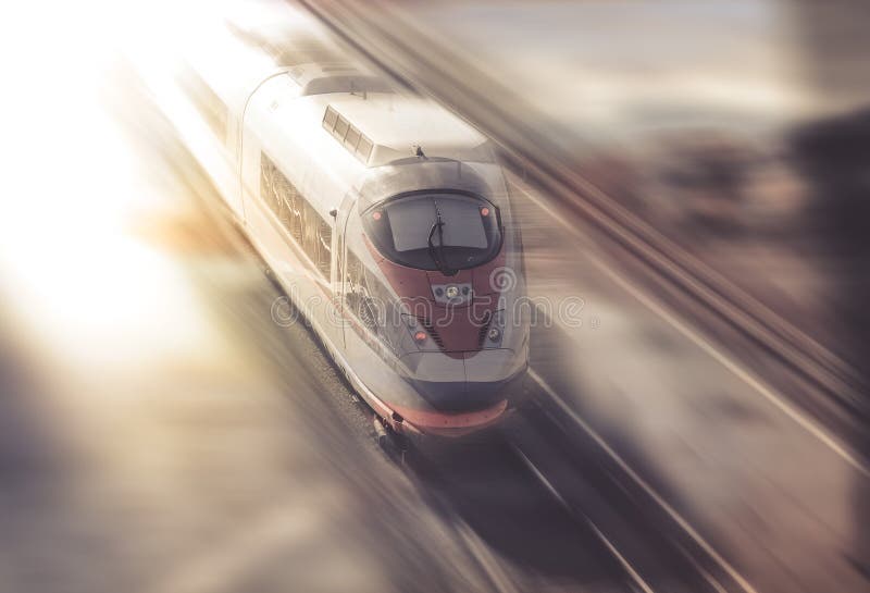 Speed of train traveling stock photo. Image of activity - 91297530