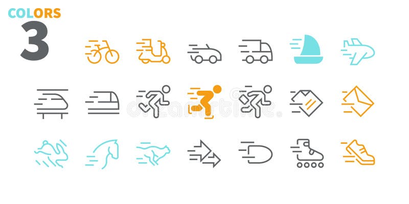 Speed UI Pixel Perfect Well-crafted Vector Thin Line and Solid Icons 30 ...