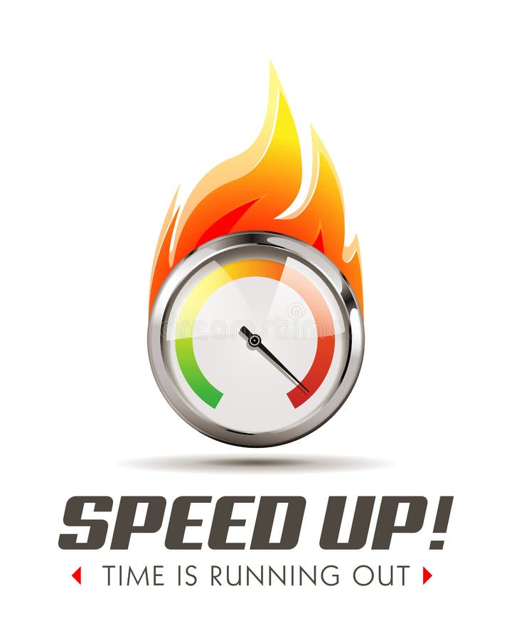Speed Up - Business Acceleration Concept Stock Vector - Illustration of ...