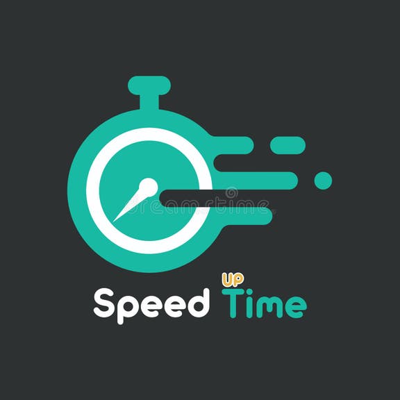 Speed Up Time stock vector. Illustration of limit, fast - 155370469