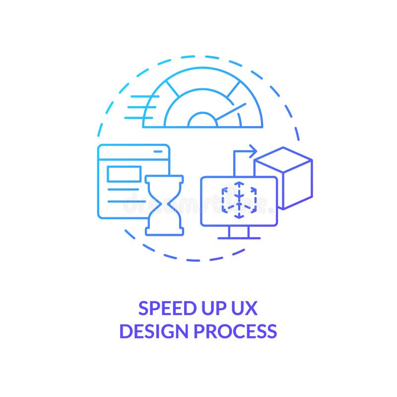 Speed Up User Experience Design Process Concept Icon Stock Vector ...